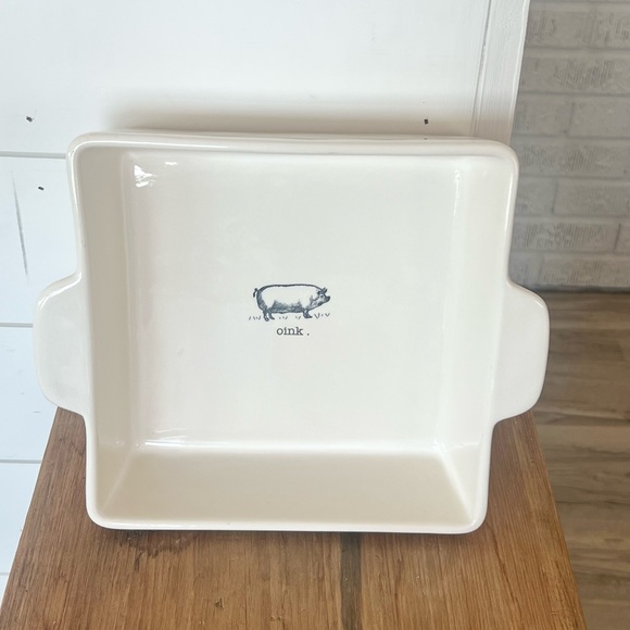 Rae Dunn | Other | Rae Dunn Icon Farm Line Oink Baking Dish | Poshmark